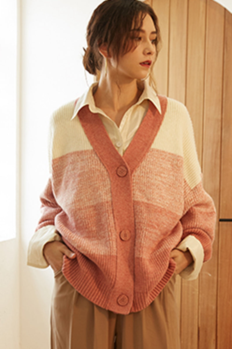 Women Cute Knit Striped Cardigan Sweater– FantasyLinen