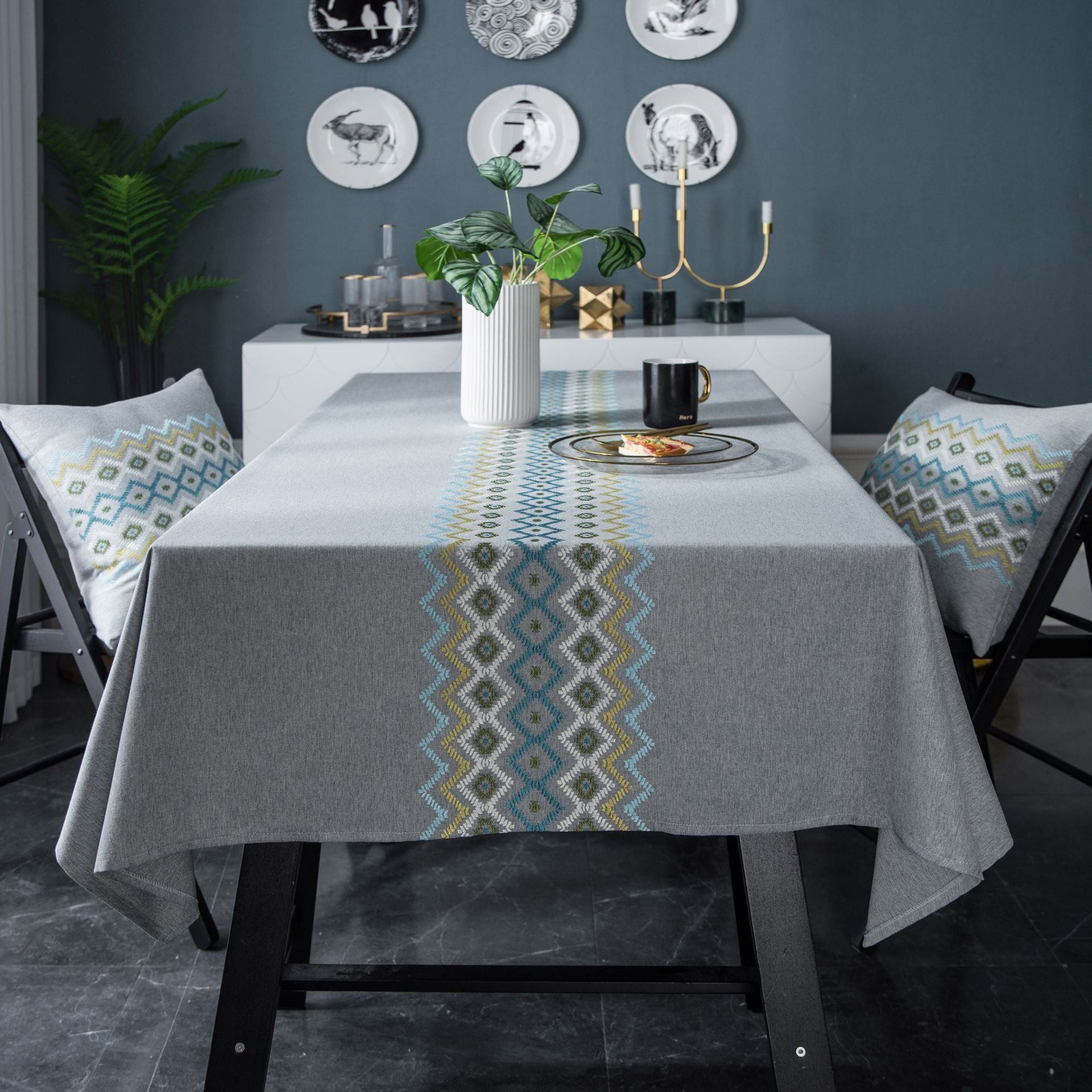 Linen Embroidered Table Tablecloth,Natural Linen Tablecloth,Wedding Ta ...