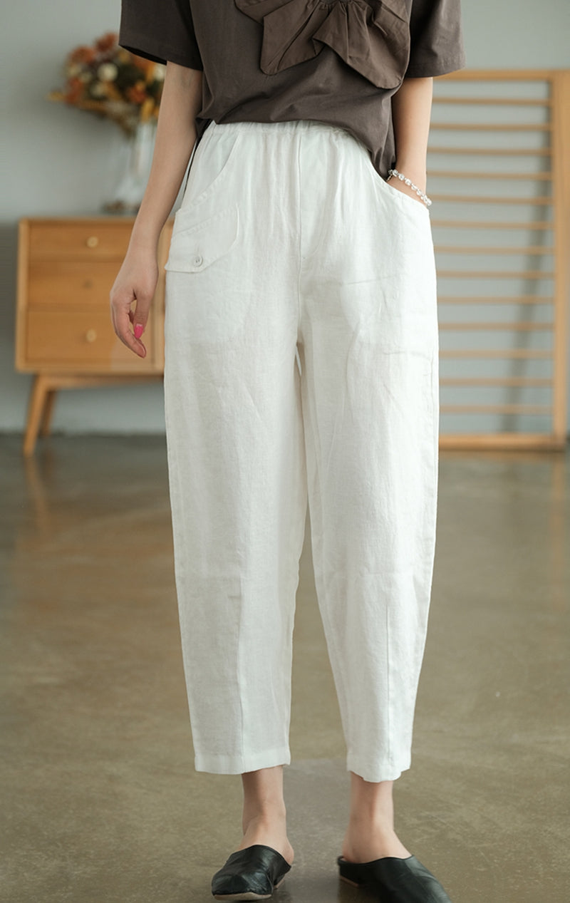 Summer Linen Pants For Women Spring Trousers– FantasyLinen